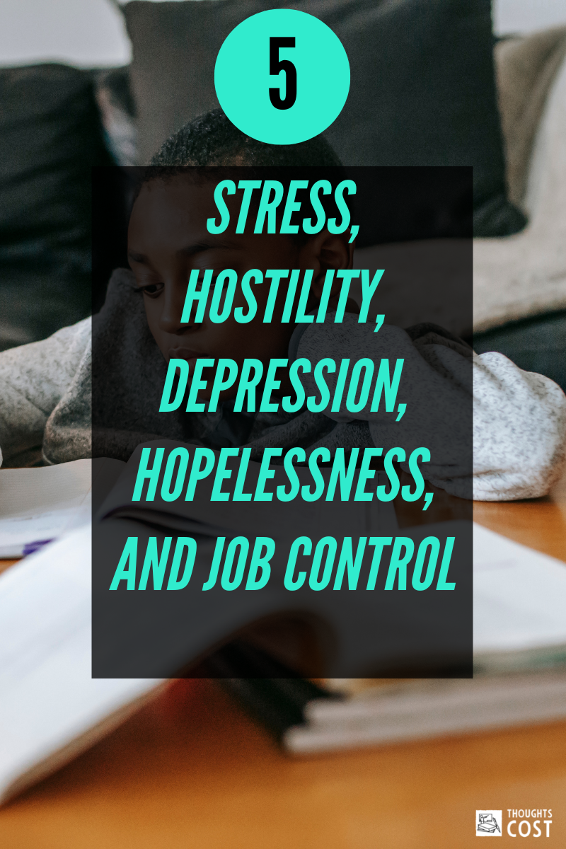 Stress, Hostility, Depression, Hopelessness, and Job control – Thoughts ...